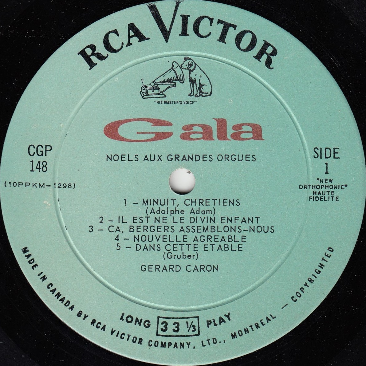 Noëls aux grandes orgues (1963) | Gérard Caron