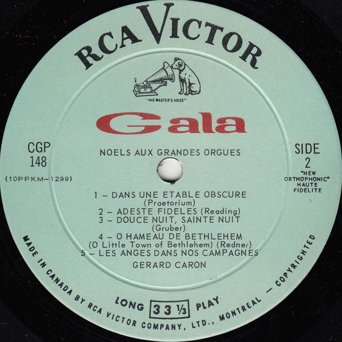 Noëls aux grandes orgues (1963) | Gérard Caron